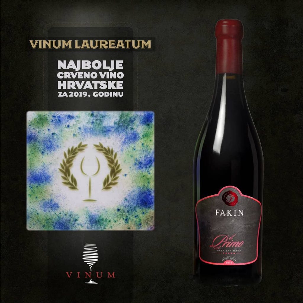 Teran Il Primo proglašen vinom godine - FAKIN Winery